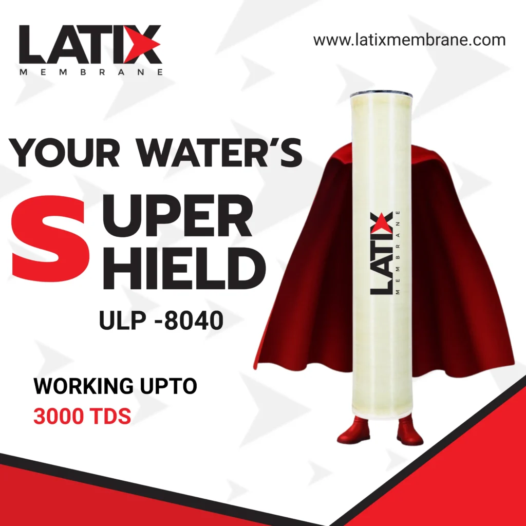 Latix Industrial RO Membrane High-Flow ULP 8040 | 3000 TDS